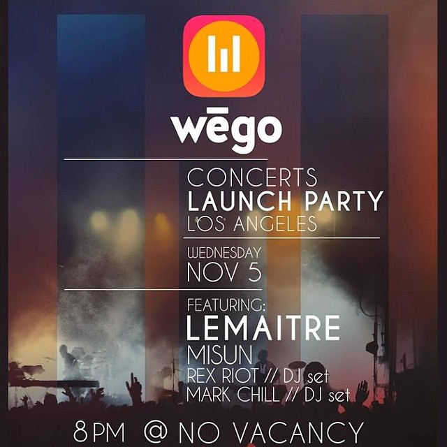 Another big one tonight! w?go concerts launch party. Live performances ...